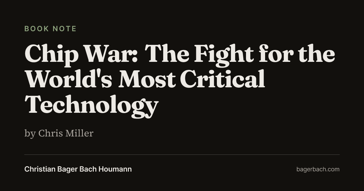 Chip War: The Fight for the World's Most Critical Technology by Chris ...